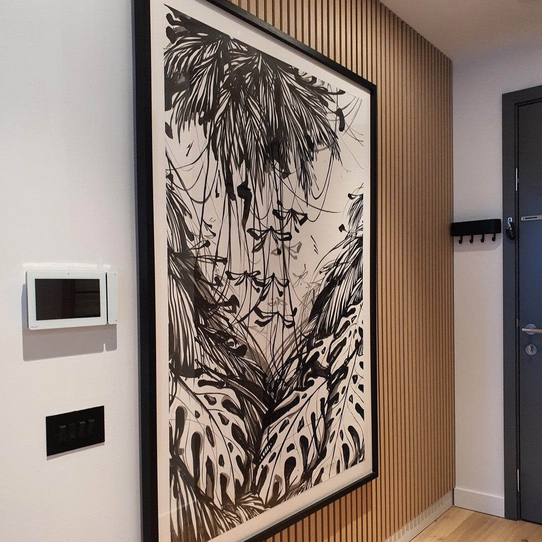 Akustikpaneele Natürliche Eiche | XL 300 cm x 60 cm | Dreiseitig Echth ...