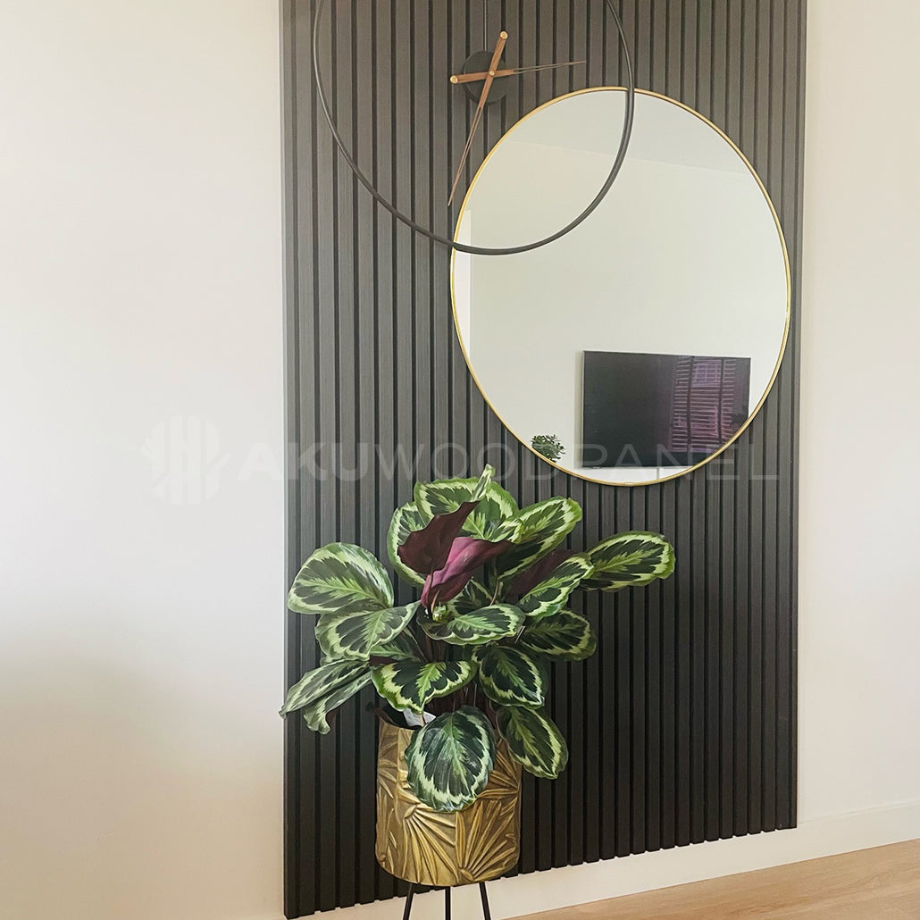 Akustikpaneele Schwarze Eiche - 300 x 60 cm – Aku Woodpanel DE